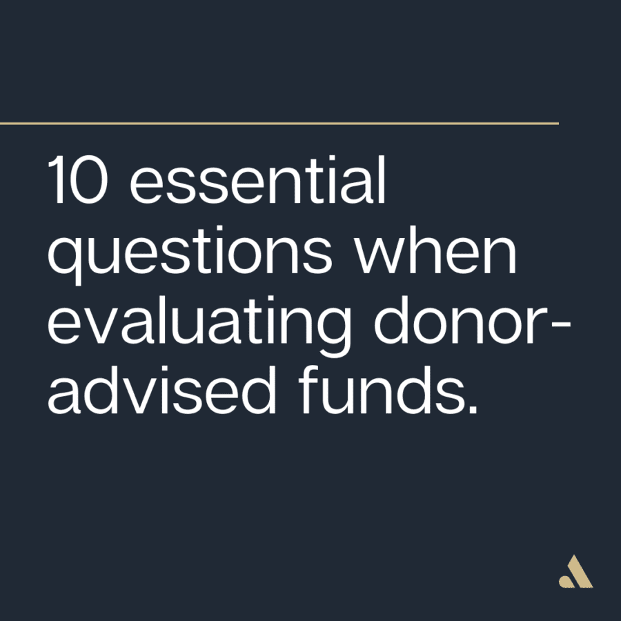 DAFs - What Donors Should Know | American Endowment Foundation